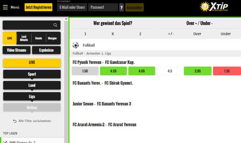 XTiP Sportwetten » Aktueller Test 2024 und Erfahrungen